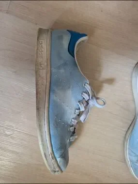 adidas | Shoes | Adidas Light Blue Canvas Sneakers | Poshmark
